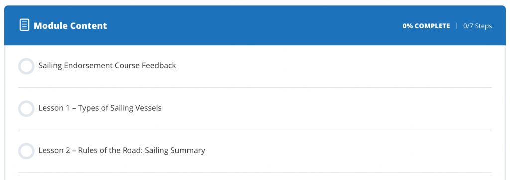 Auxiliary Sail Endorsement – PATHFR-50 | Pathfinder Maritime Training