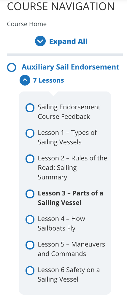 Auxiliary Sail Endorsement – PATHFR-50 | Pathfinder Maritime Training
